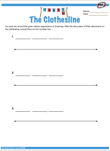 Clothesline Math – The Master Number Sense Maker